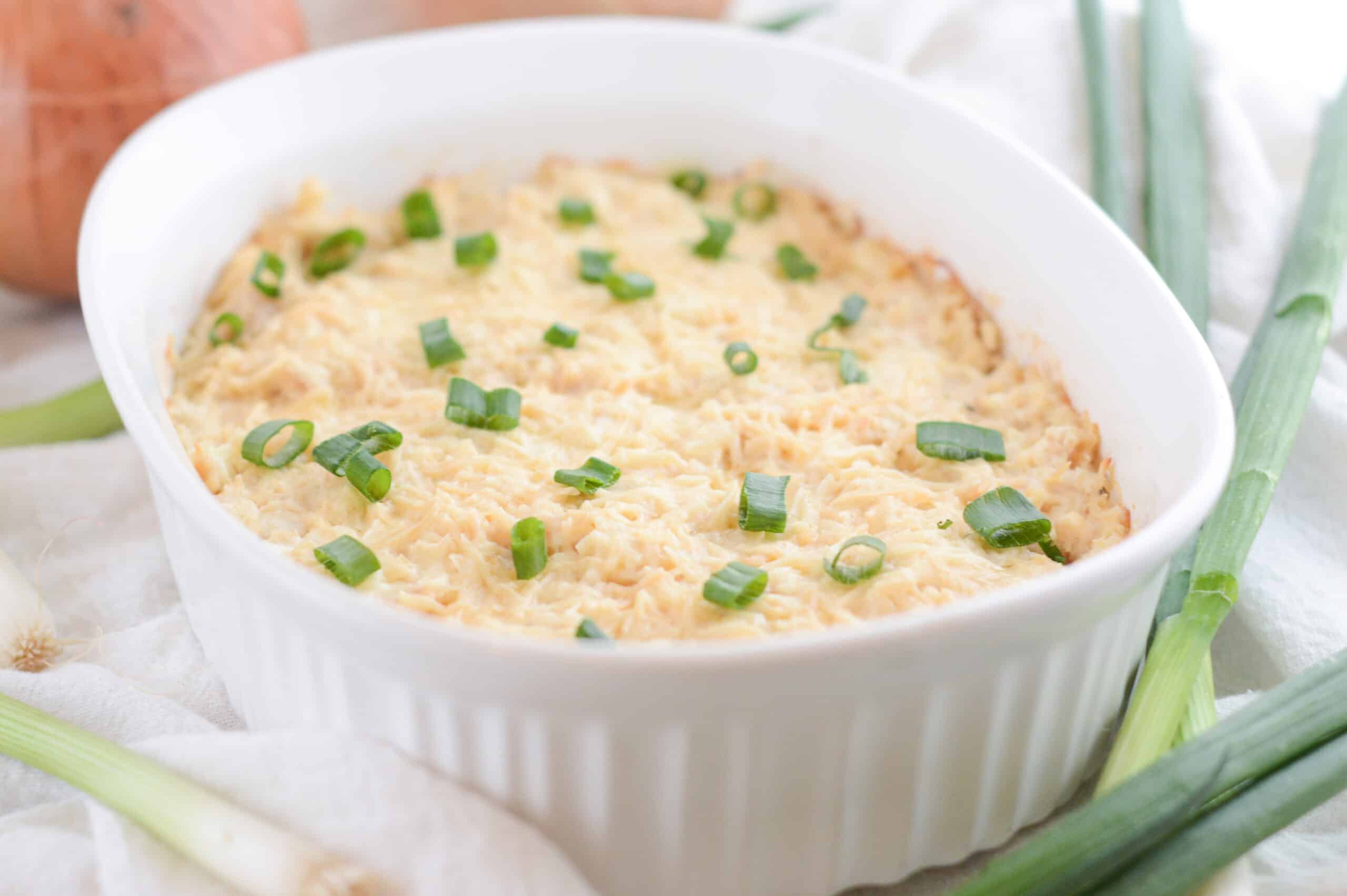 Keto Garlic Parmesan Dip Recipe with chicken - Everyday Ketogenic