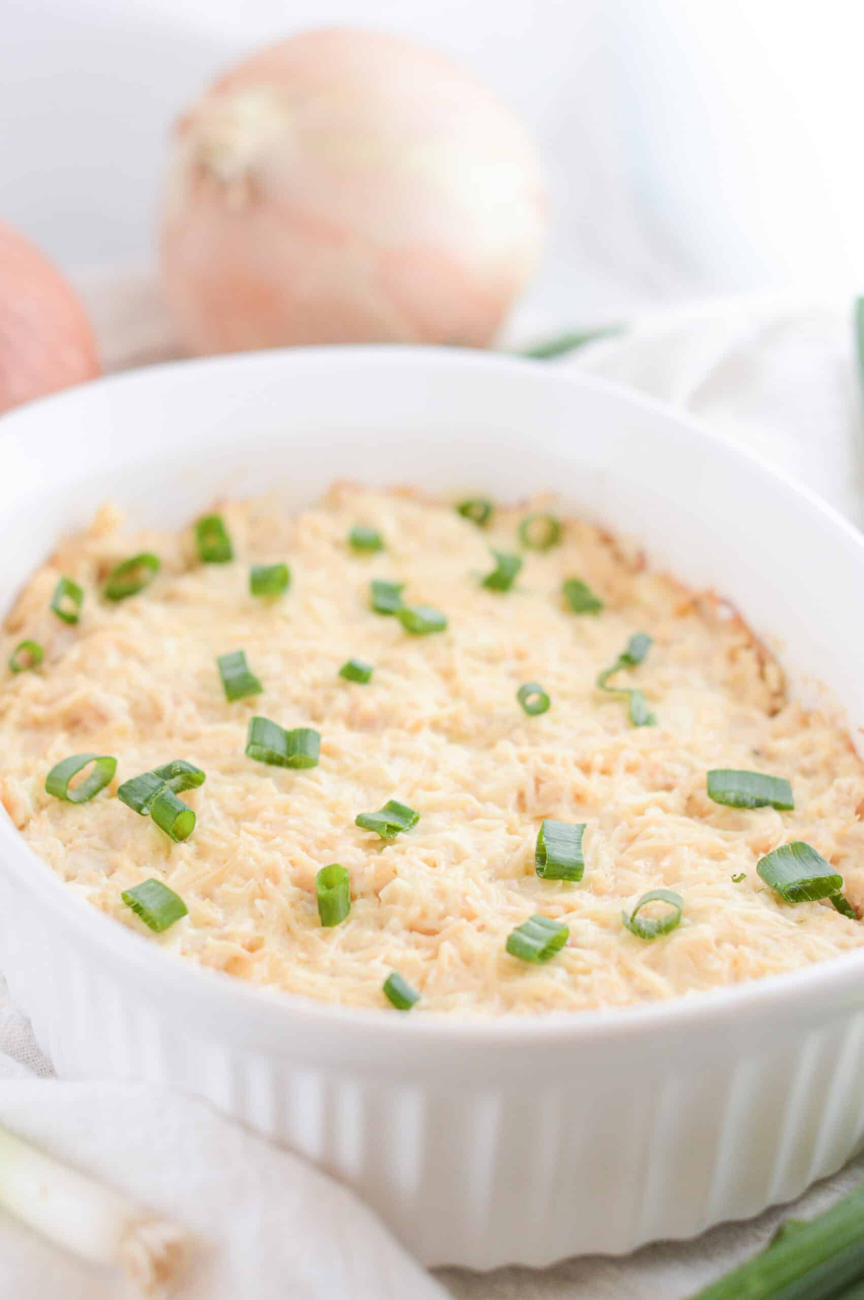 Keto Garlic Parmesan Dip Recipe with chicken - Everyday Ketogenic