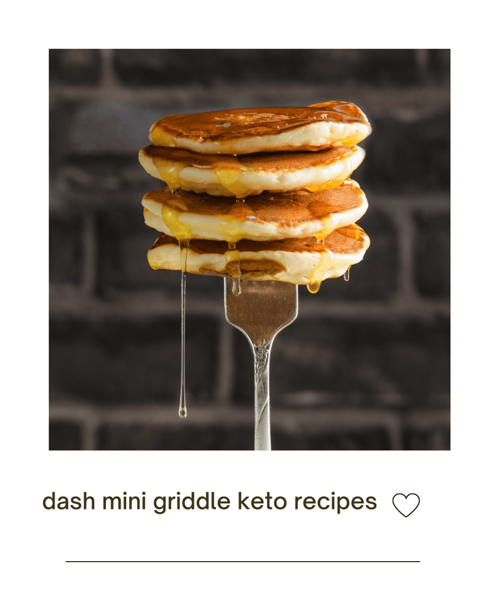 Dash mini griddle keto recipes: Pancake, chaffles and more!