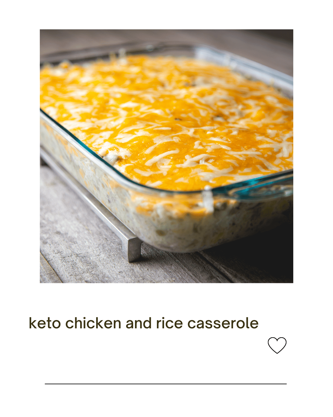 Keto chicken and rice casserole: Cheesy low carb recipe
