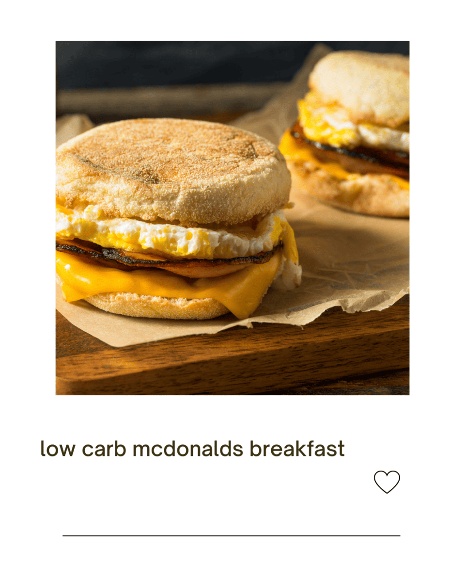 Low carb McDonalds breakfast: low-carb Egg McMuffin recipe
