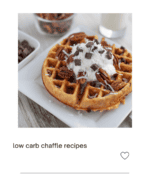 Low carb chaffle recipes: Sweet Coconut Pecan Chaffle